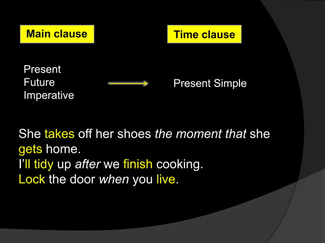Time clauses (1) | PPT