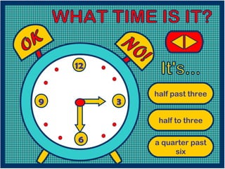 TELLING THE TIME - PPT GAME | PPT