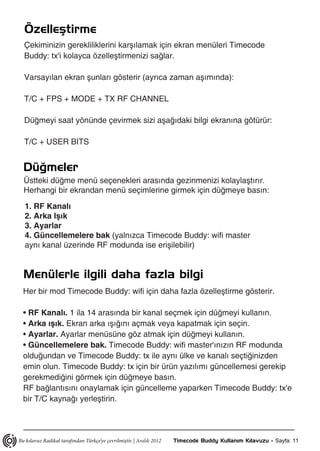 Time code buddy tr | PDF