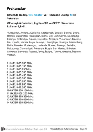 Time code buddy tr | PDF