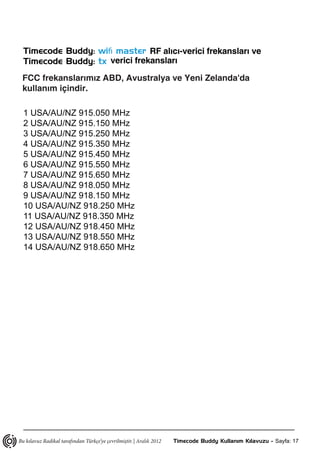 Time code buddy tr | PDF