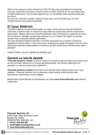 Time code buddy tr | PDF