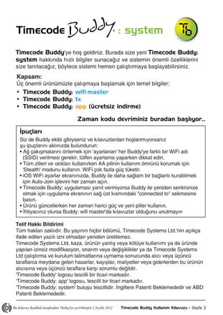 Time code buddy tr | PDF