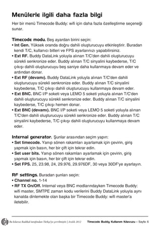 Time code buddy tr | PDF