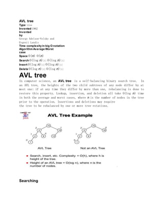 Time complexity of avl tree | PDF