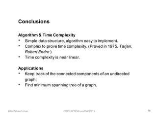 Time complexity of union find | PDF