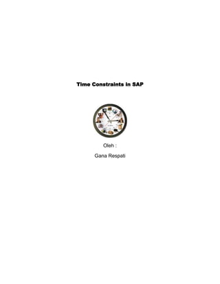 SAP HR - Time Constraint | PDF