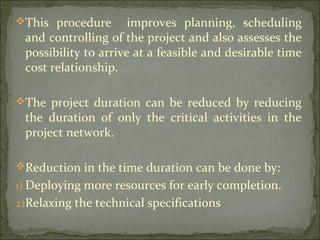 Time cost optimisation | PPT