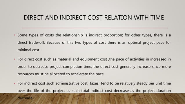 Time cost trade off | PPTX