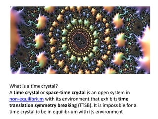 Time crystals | PPTX