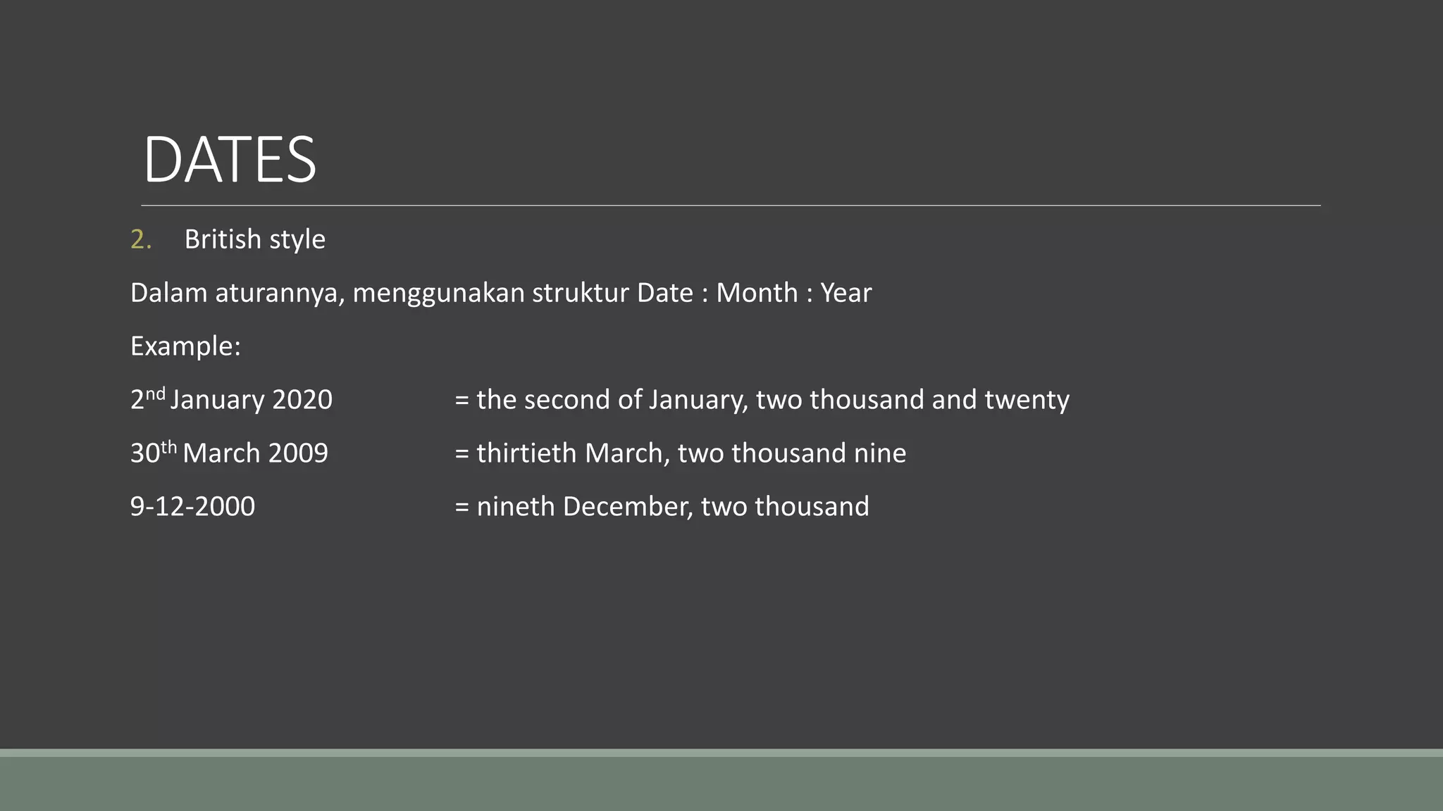 Time, days, months, dates, and years (ppt) | PPTX