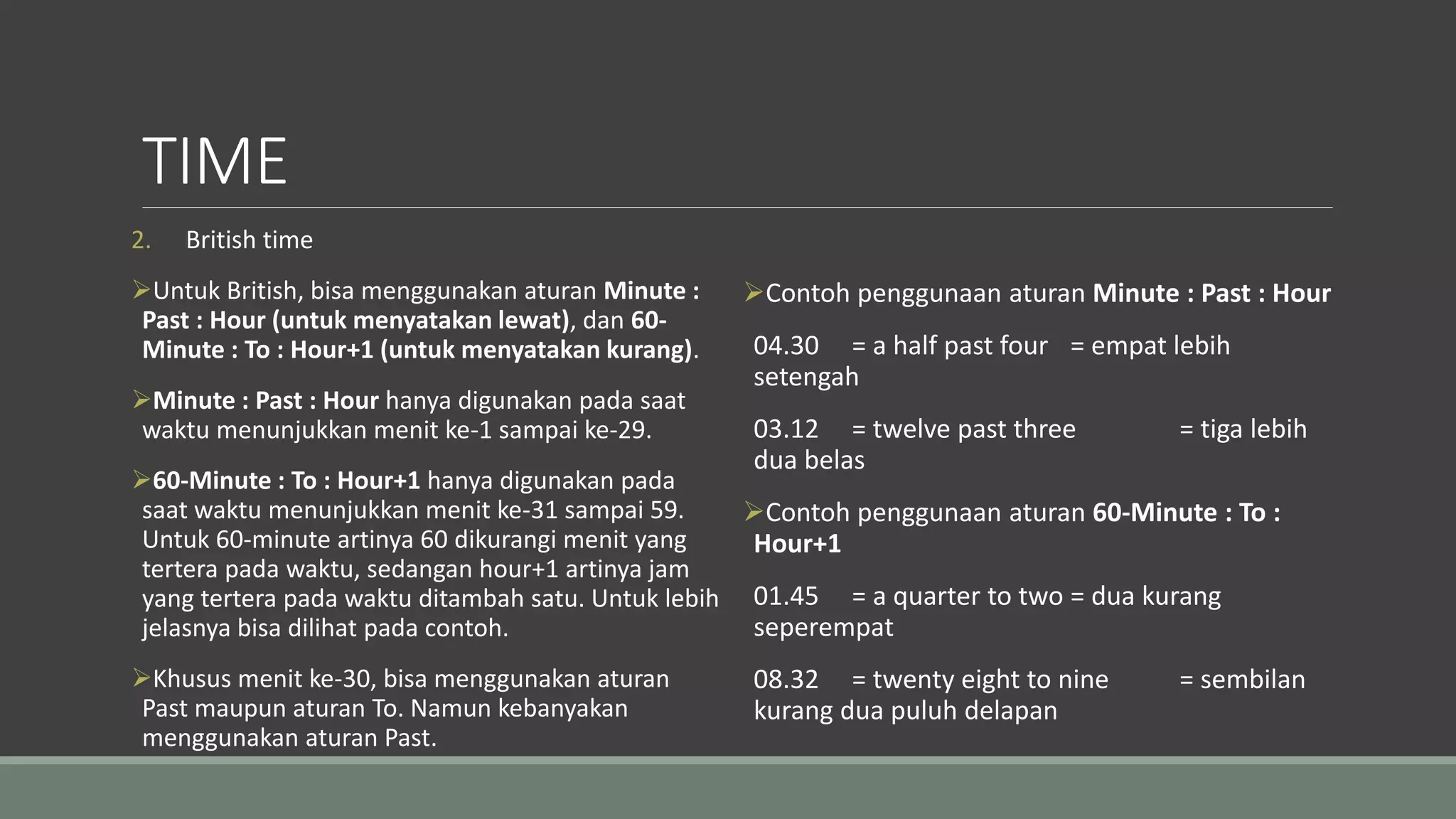 Time, days, months, dates, and years (ppt) | PPTX