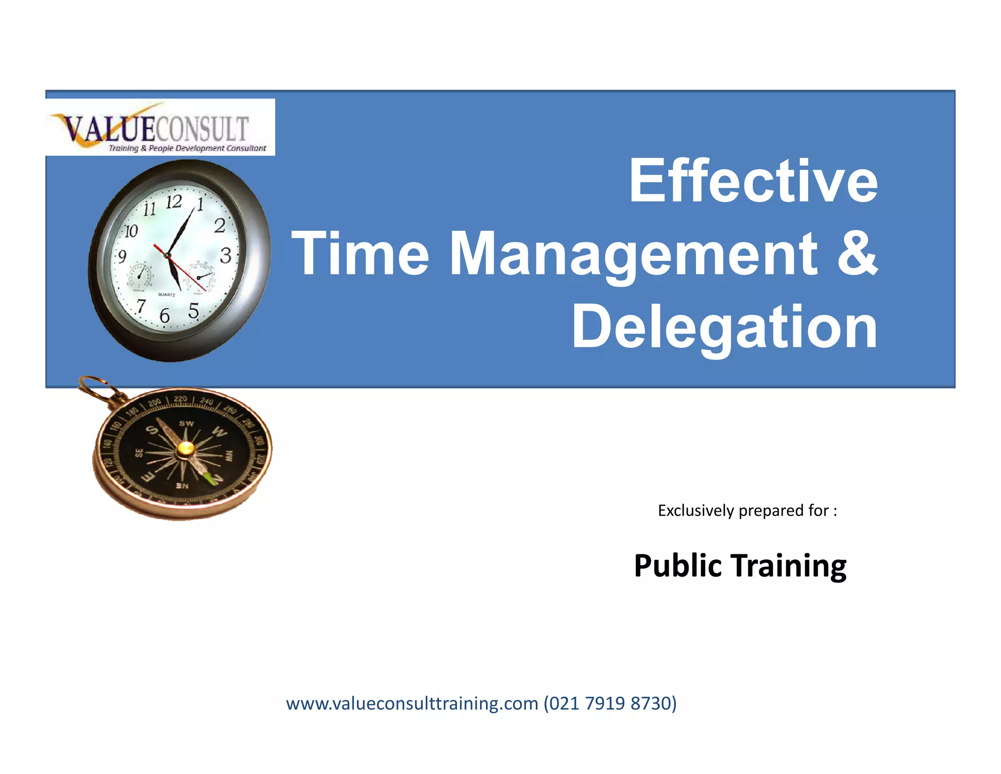 Time Management & Delegation | PDF