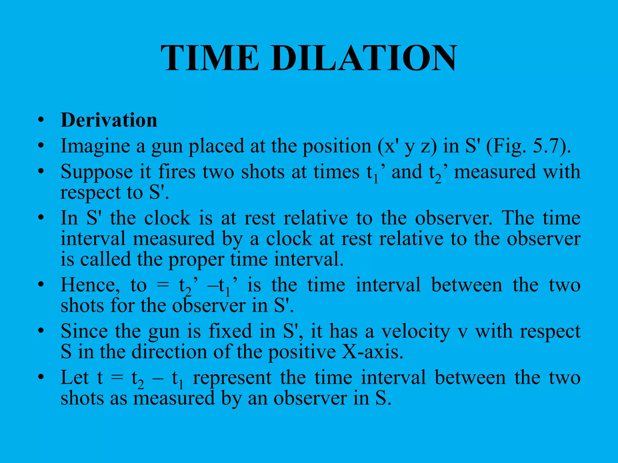 Time dilation | PPTX