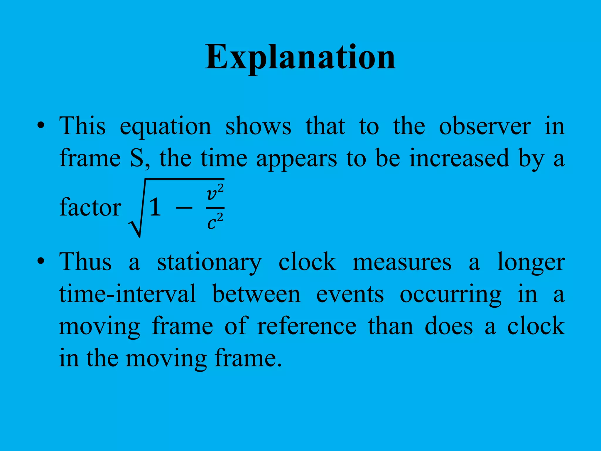 Time dilation | PPTX