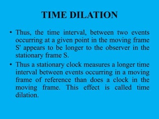 Time dilation | PPTX