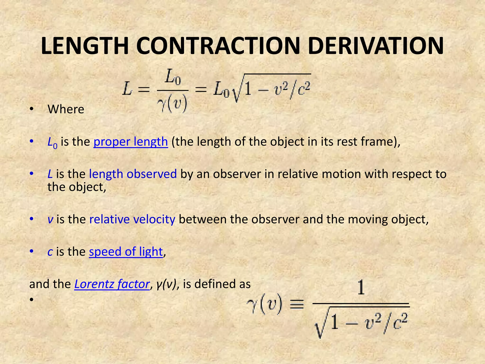 Time dilation & length contraction | PPTX