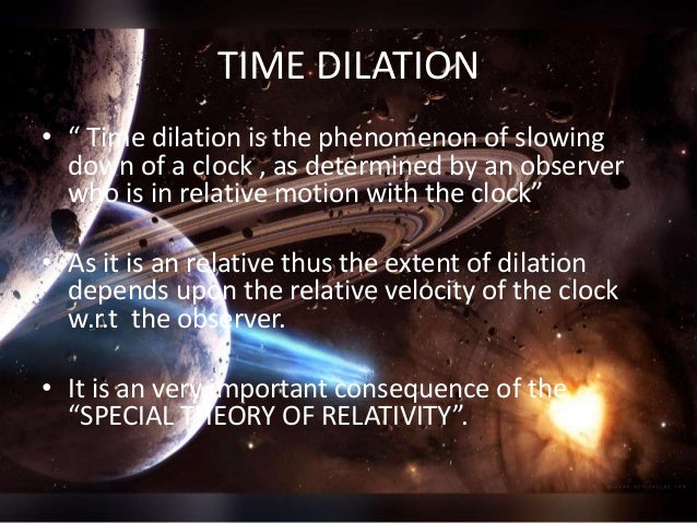 Time dilation & length contraction