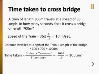 Time & distance | PPSX