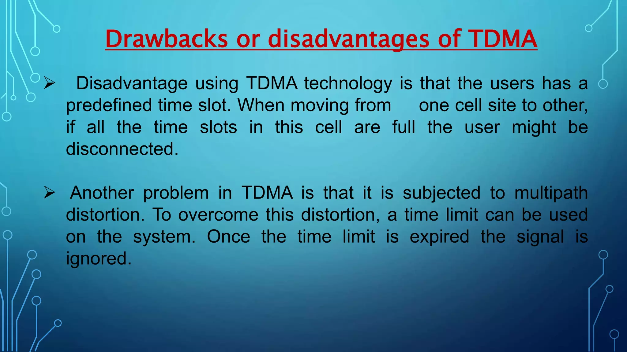 Time Division Multiple Access Pptx Computer Networking Computing