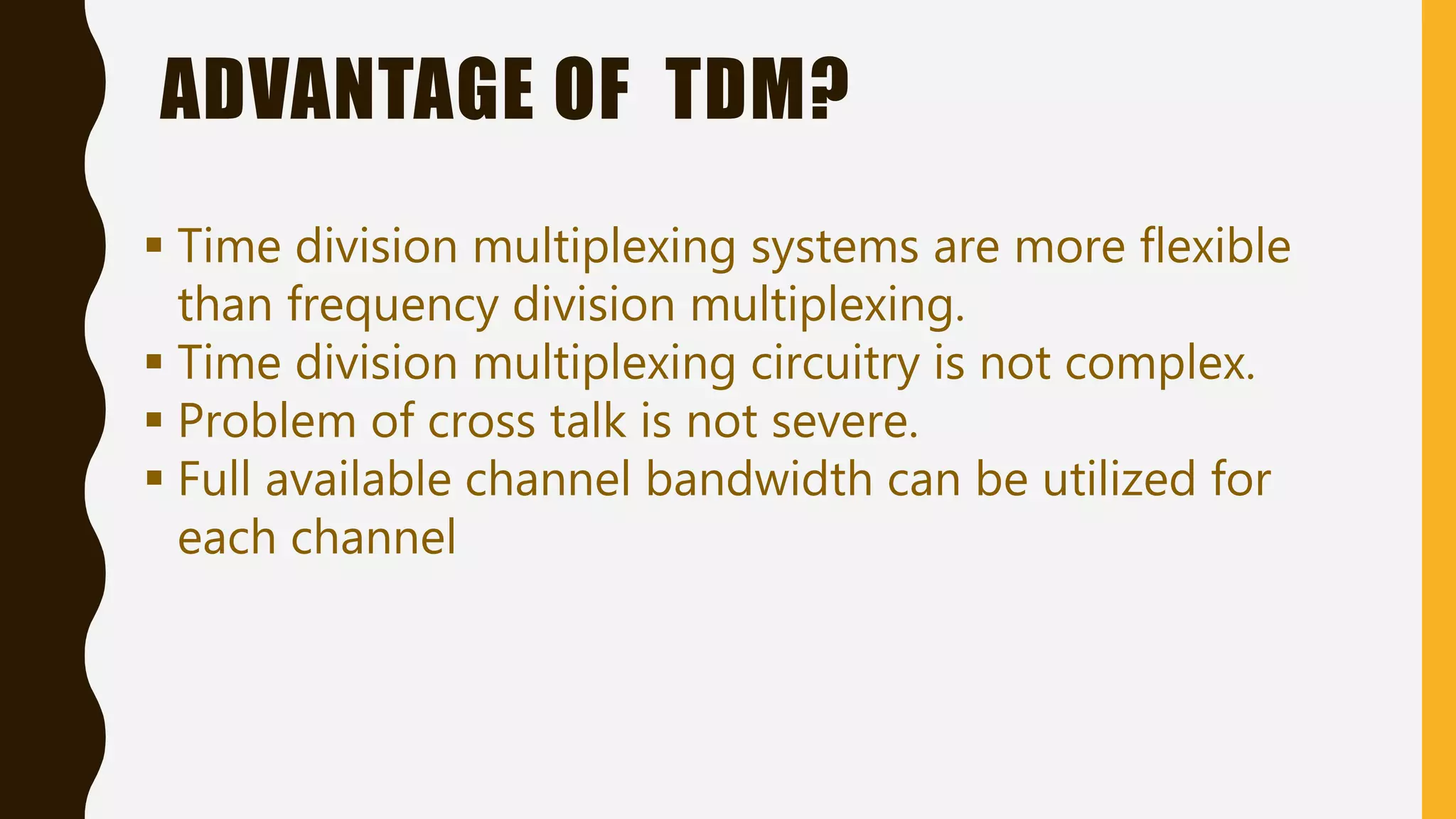 Time Division Multiplexing | PPTX