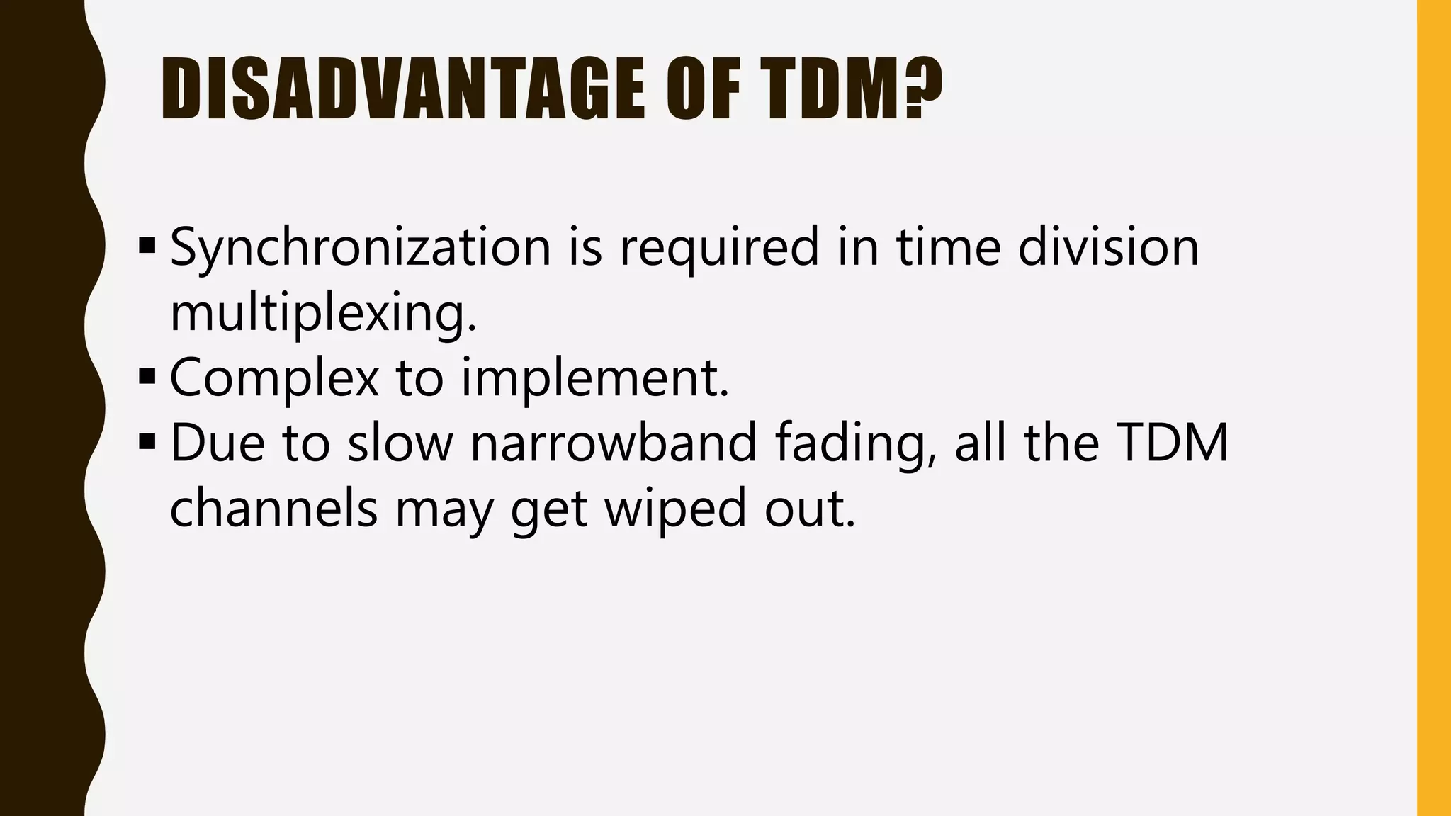 Time Division Multiplexing | PPTX