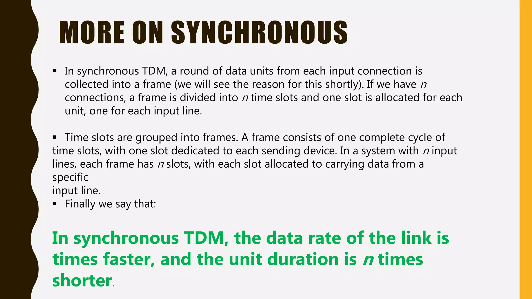 Time Division Multiplexing | PPTX