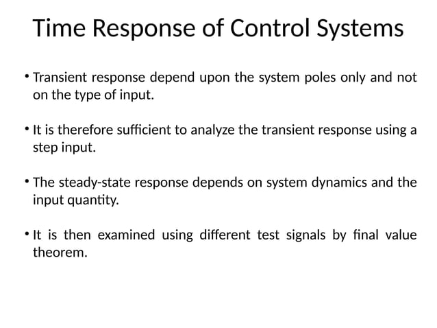 TimeDomainAnalysis of control system ogata | PPT