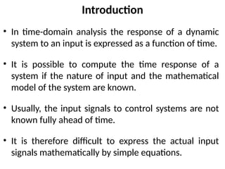 TimeDomainAnalysis of control system ogata | PPTX