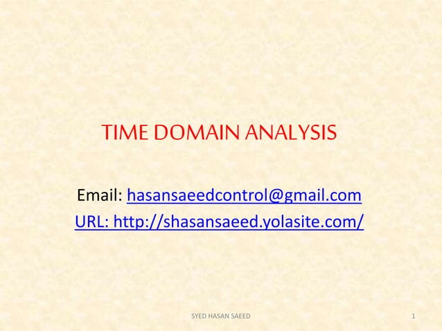 Time domain definition 6 | PPTX
