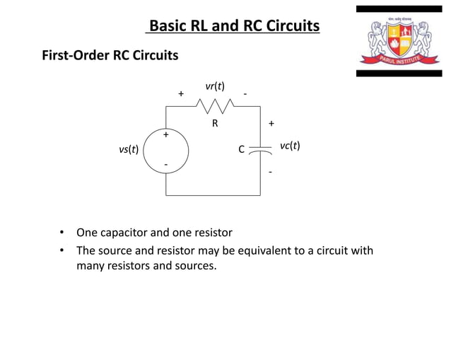 Time domain response in rc & rl circuits | PPTX