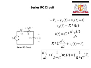 Time domain response in rc & rl circuits | PPTX