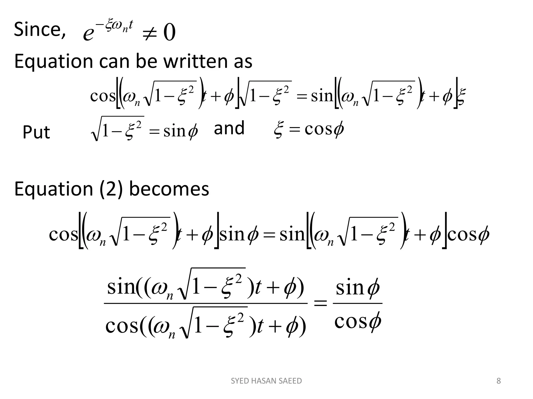 Time domain specifications of second order system | PDF