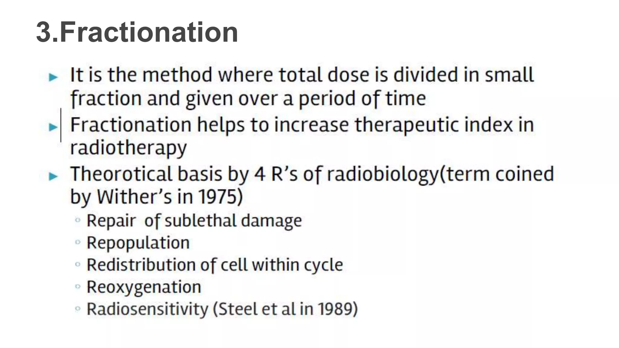 TIME DOSE & FRACTIONATION | PPTX