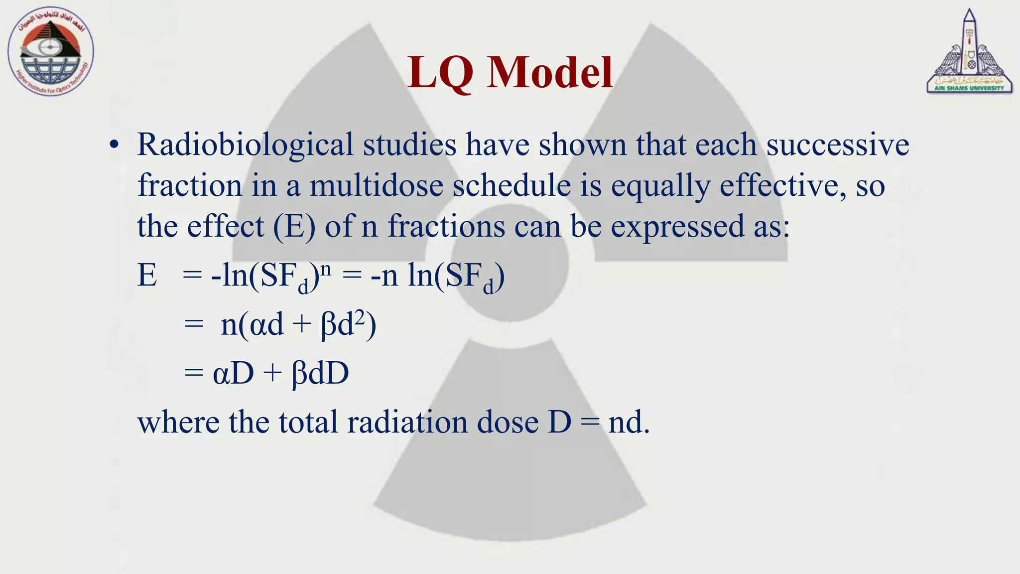 Time dose & fractionation relationship | PDF