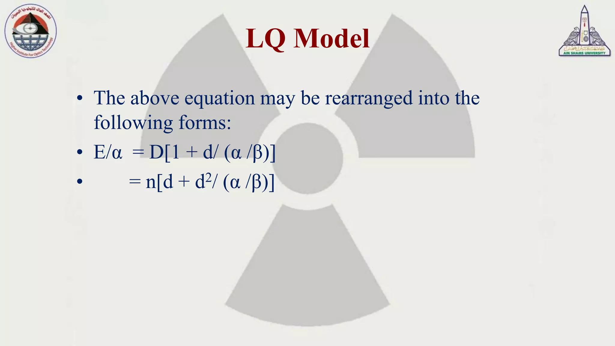 Time dose & fractionation relationship | PDF