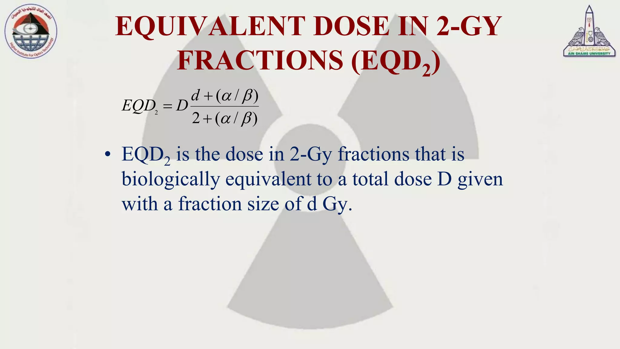 Time dose & fractionation relationship | PDF