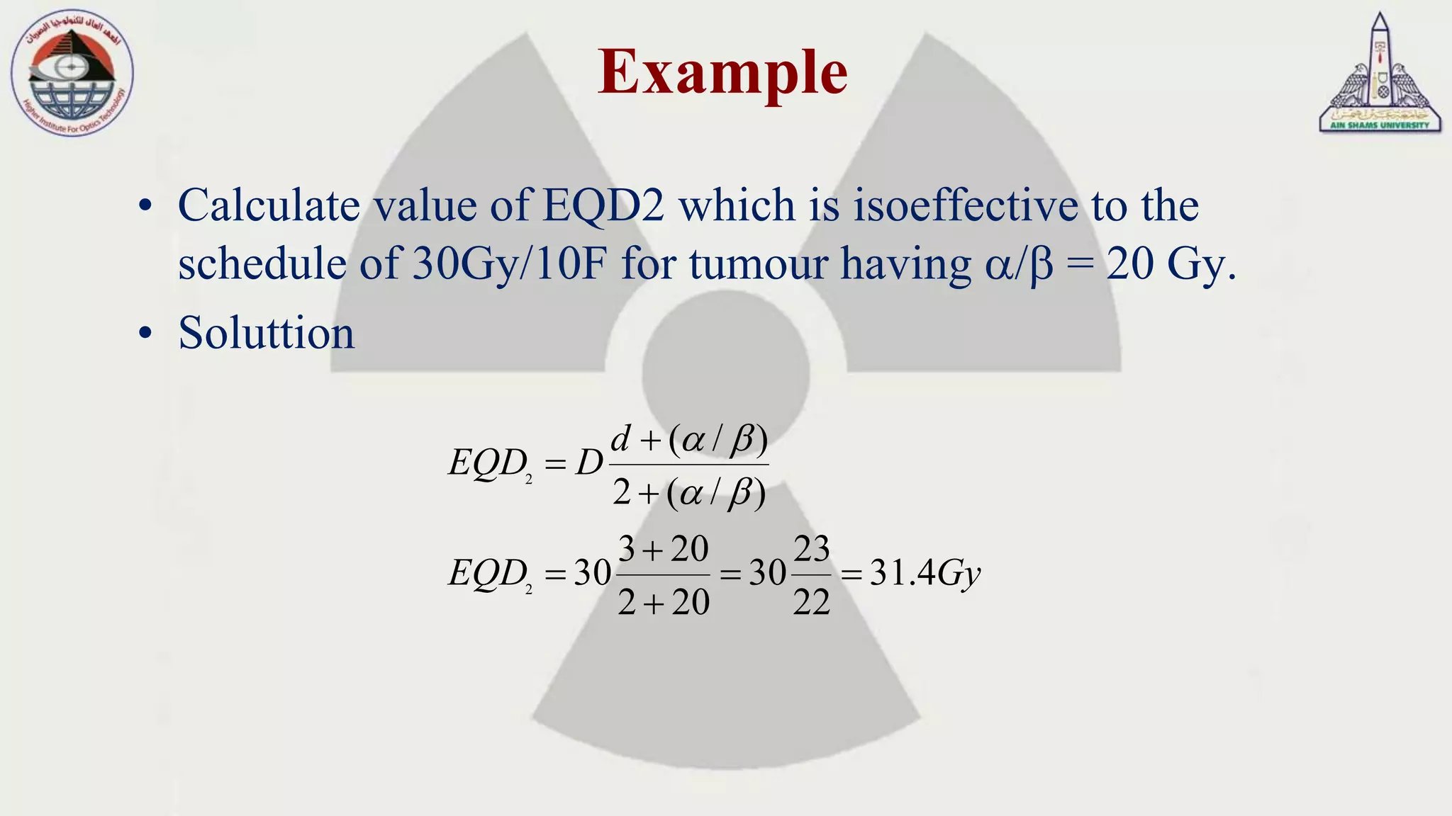 Time dose & fractionation relationship | PDF