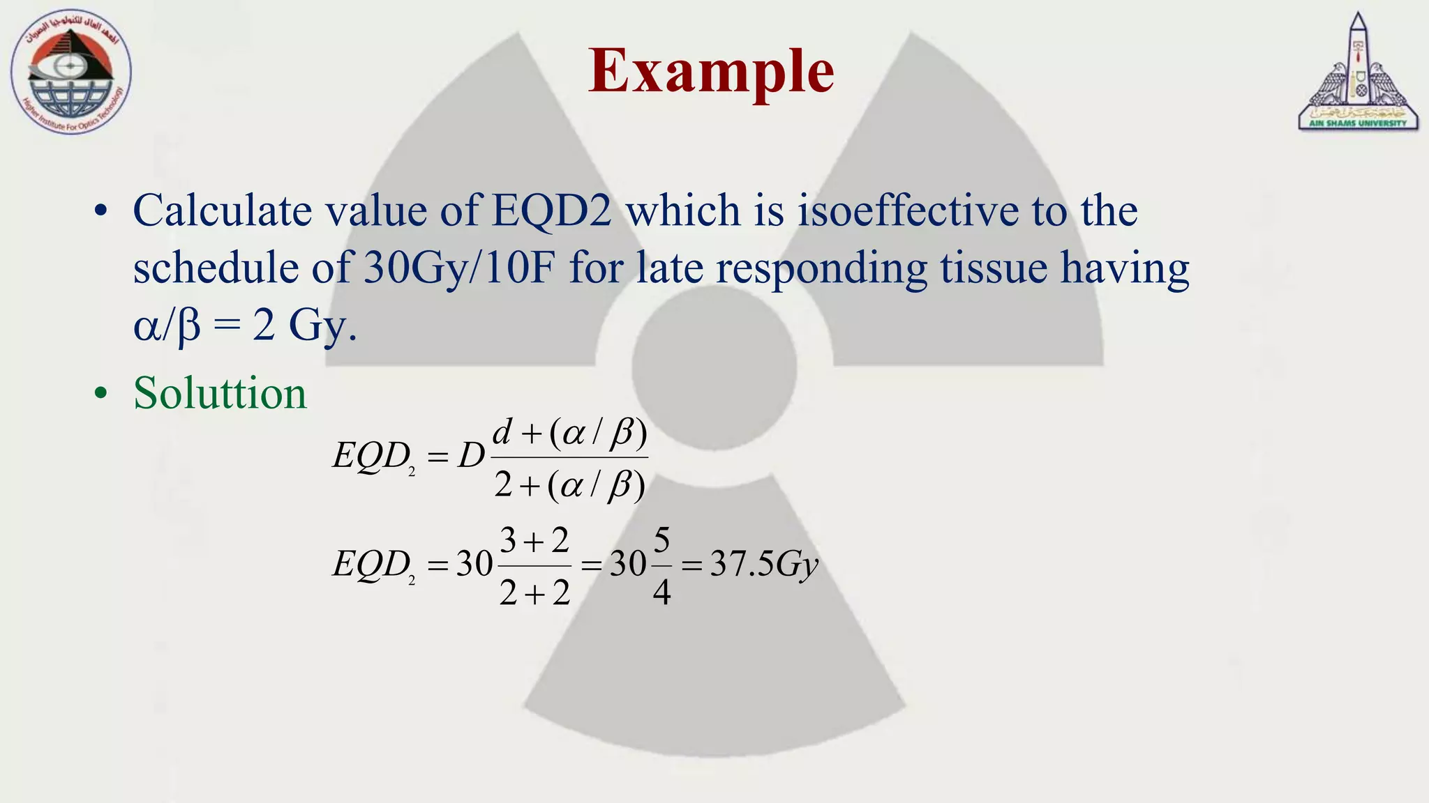 Time dose & fractionation relationship | PDF