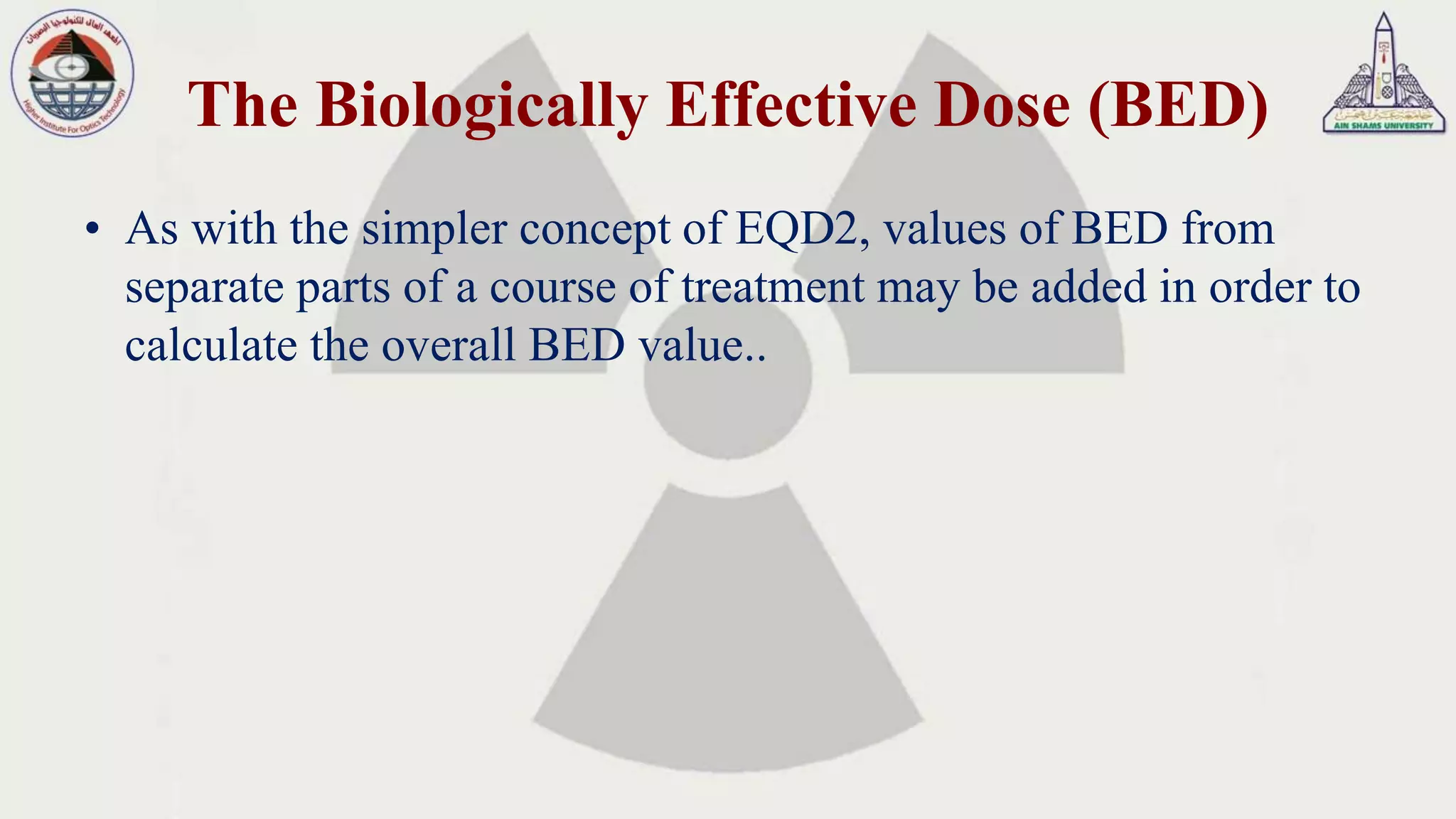 Time dose & fractionation relationship | PDF