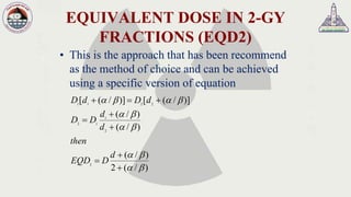 Time dose & fractionation relationship | PDF