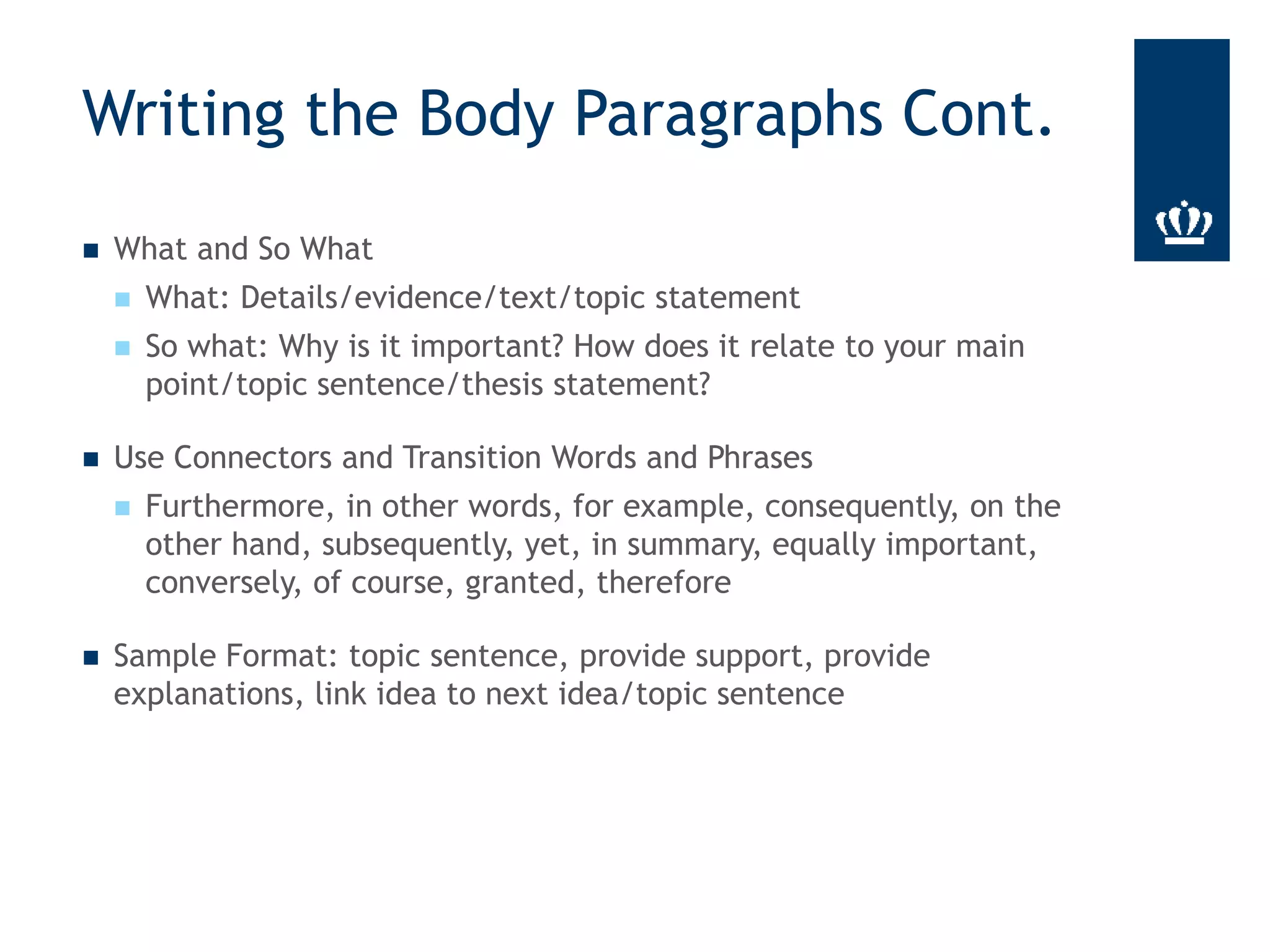 Timed Writing PowerPoint - ODU WCS | PPTX