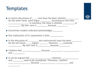 Timed Writing PowerPoint - ODU WCS | PPTX