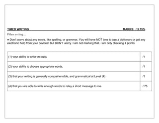 Timed writings 2 | PDF