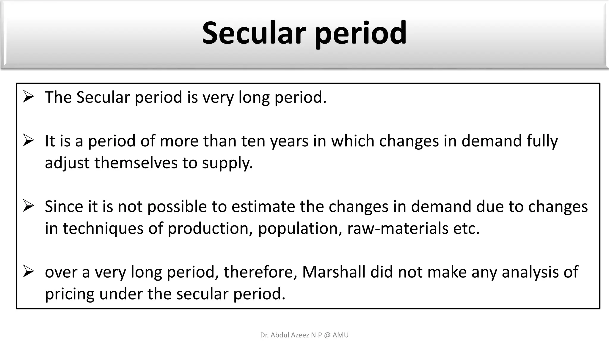 Role of Time Element in Price Determination | PDF