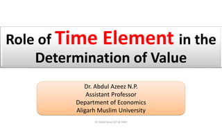 Role of Time Element in Price Determination | PDF