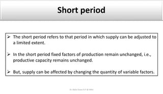 Role of Time Element in Price Determination | PDF