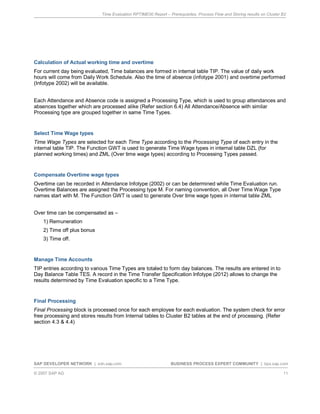 Time evaluation rptime00 report | PDF