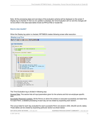 Time evaluation rptime00 report | PDF