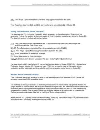 Time evaluation rptime00 report | PDF